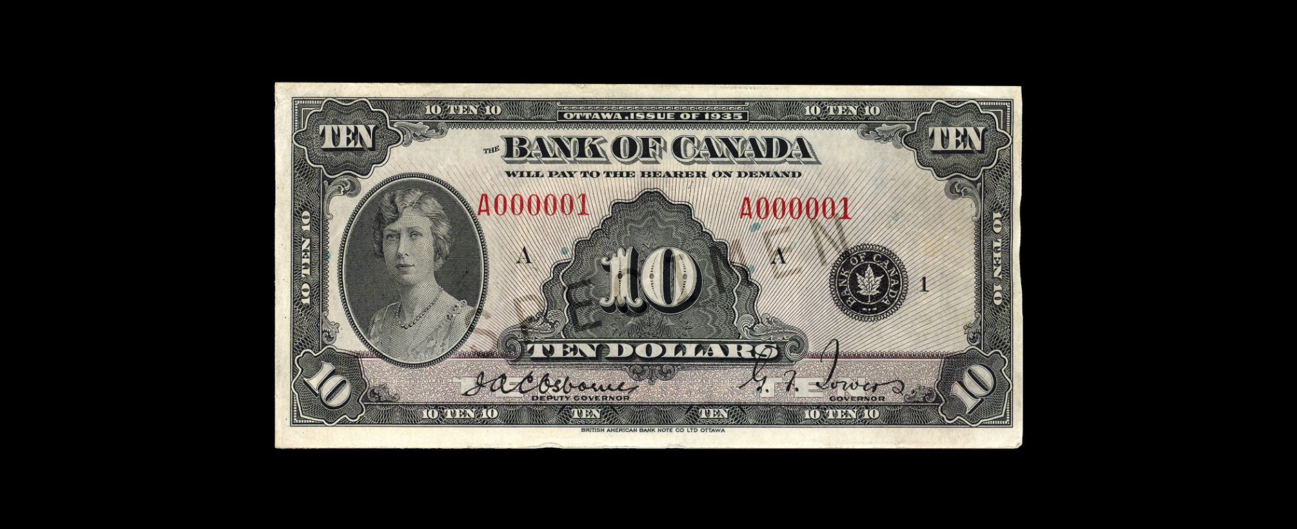 First Series $10 Note - Bank of Canada Museum