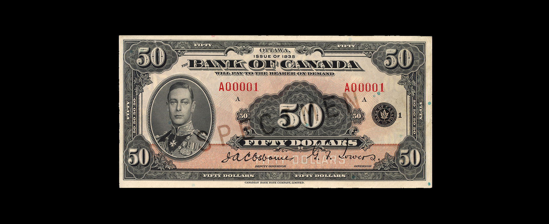 First Series $50 Note - Bank of Canada Museum