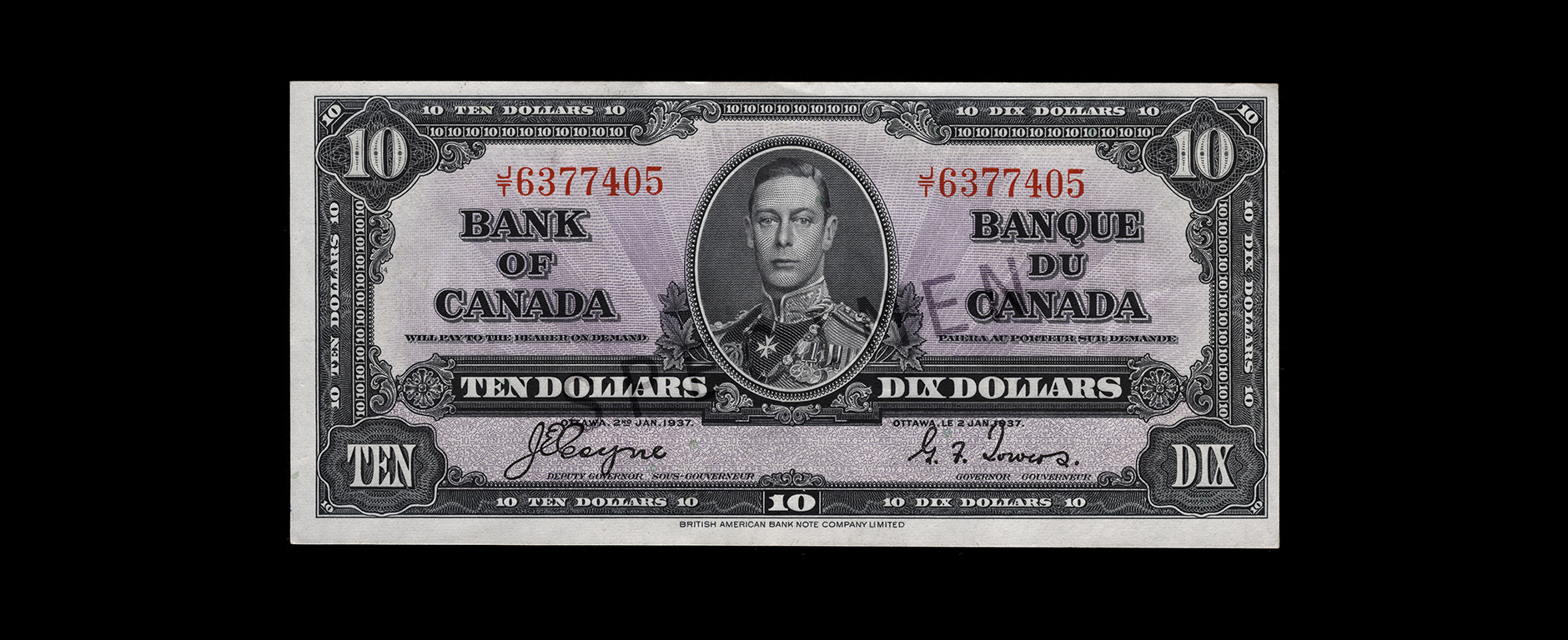 Bilingual Series $10 Note - Bank of Canada Museum